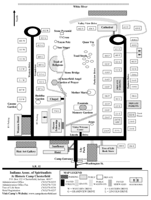 Map of Camp - Historic Camp Chesterfield